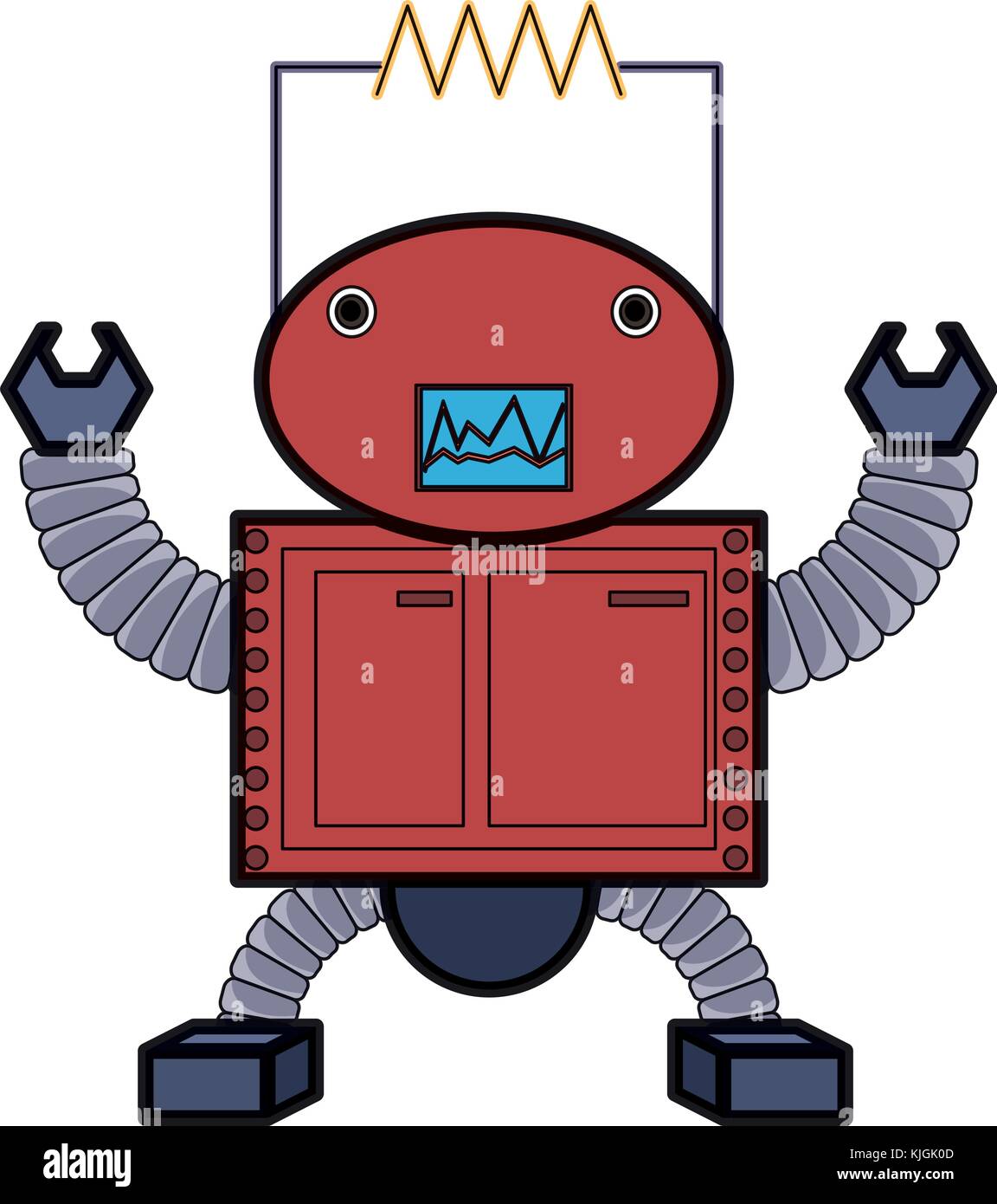cartoon robot design Stock Vector Image & Art - Alamy