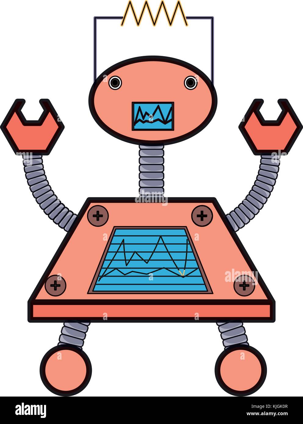 cartoon robot design Stock Vector Image & Art - Alamy