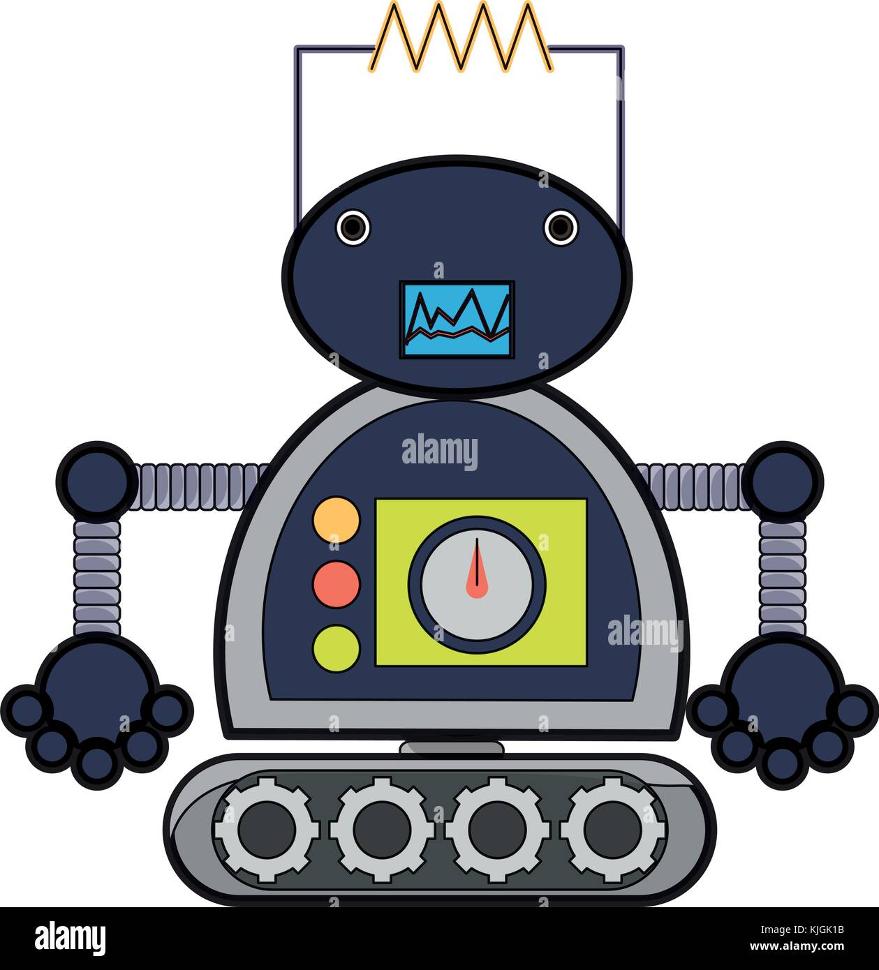 cartoon robot design Stock Vector Image & Art - Alamy