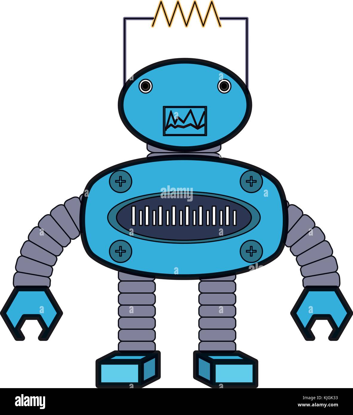 cartoon robot design Stock Vector Image & Art - Alamy