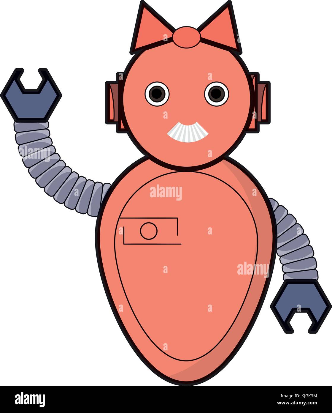 Cool girl robot Stock Vector Images - Alamy
