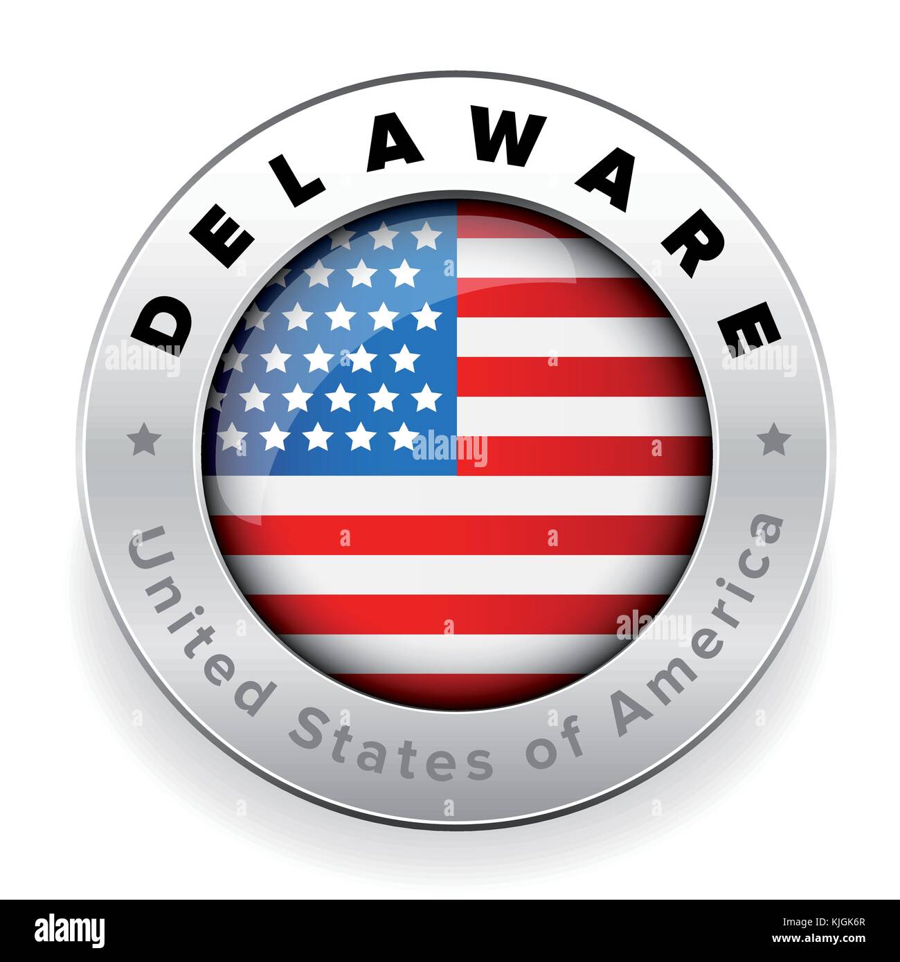 Delaware map flag hi-res stock photography and images - Alamy