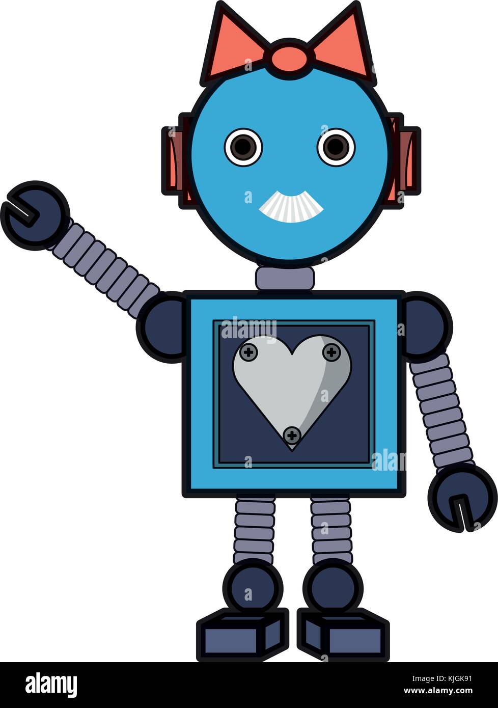 cartoon robot design Stock Vector Image & Art - Alamy