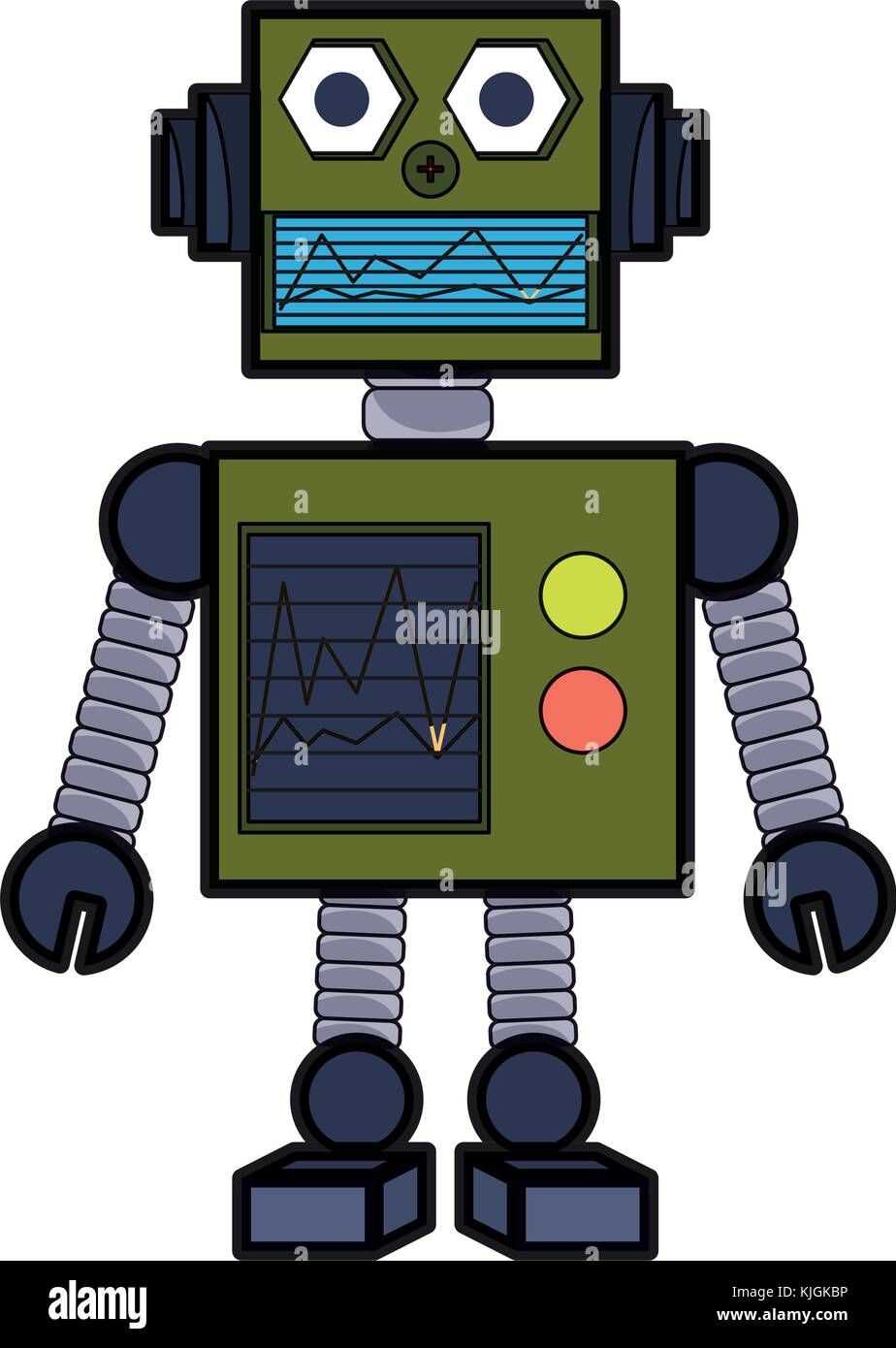 cartoon robot design Stock Vector Image & Art - Alamy