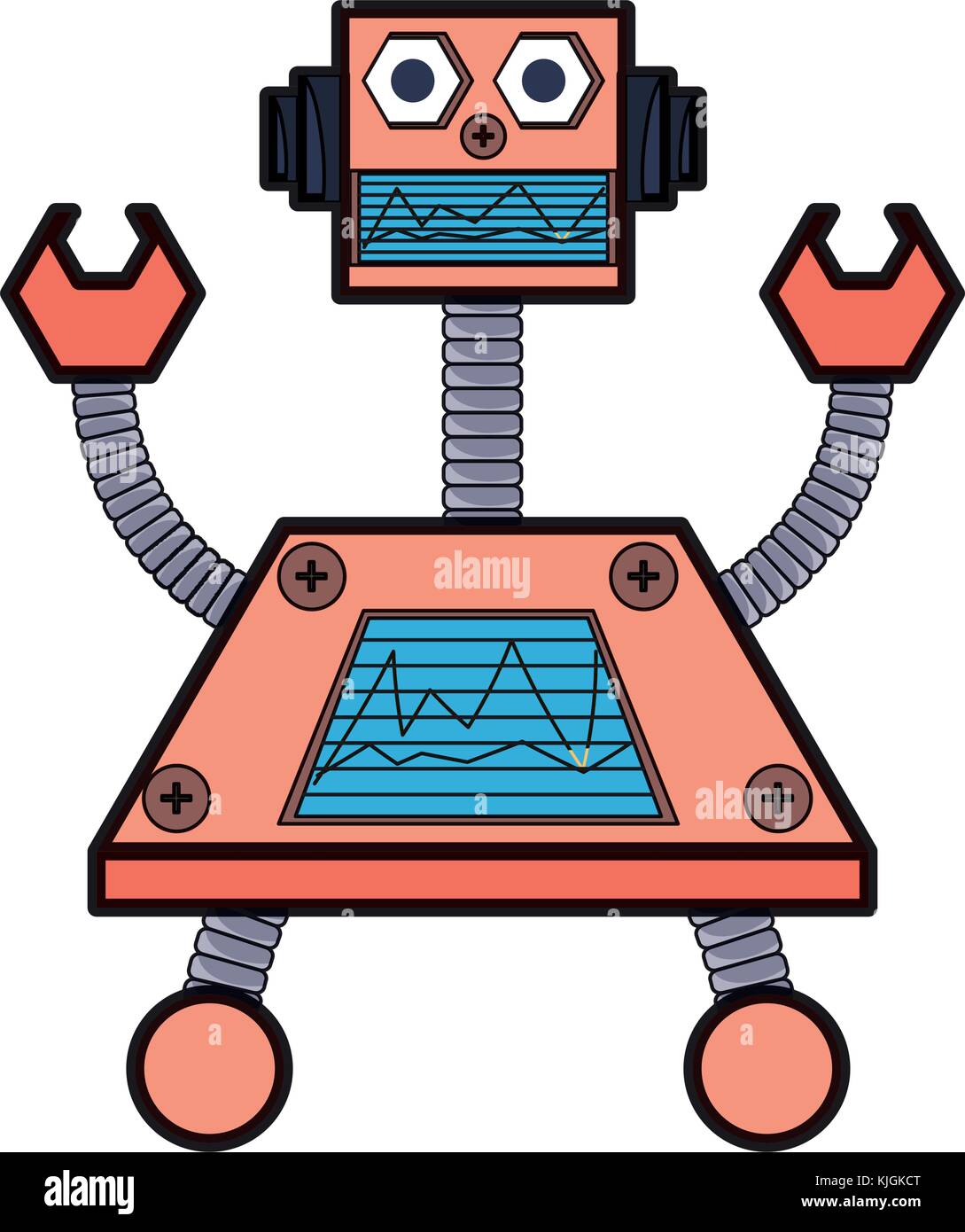 cartoon robot design Stock Vector Image & Art - Alamy