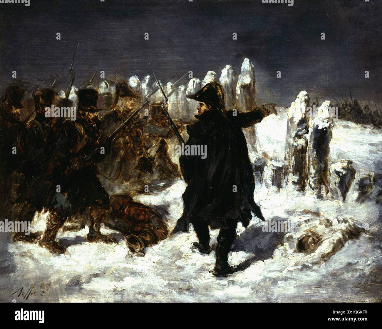 Denis Auguste Raffet - Marechal Ney at the Kovno Fortification 1812 ...