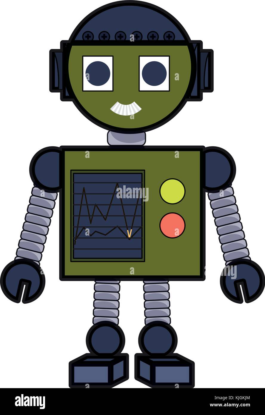 cartoon robot design Stock Vector Image & Art - Alamy