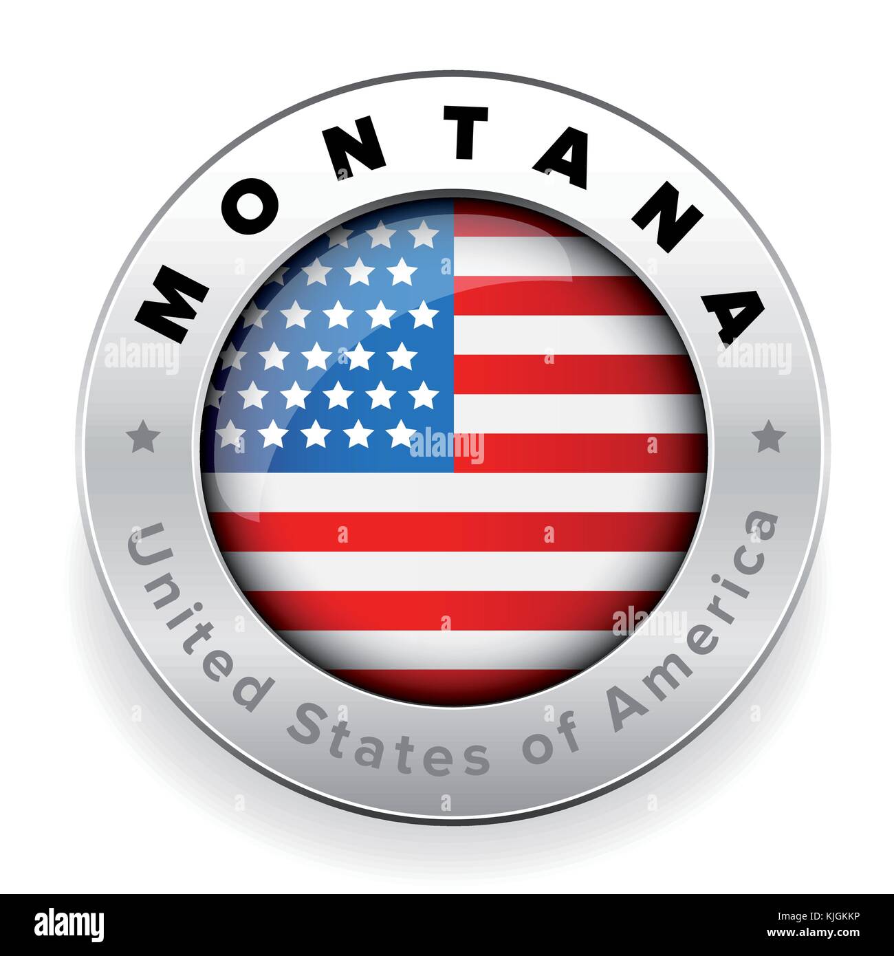 Vintage montana map Stock Vector Images - Alamy