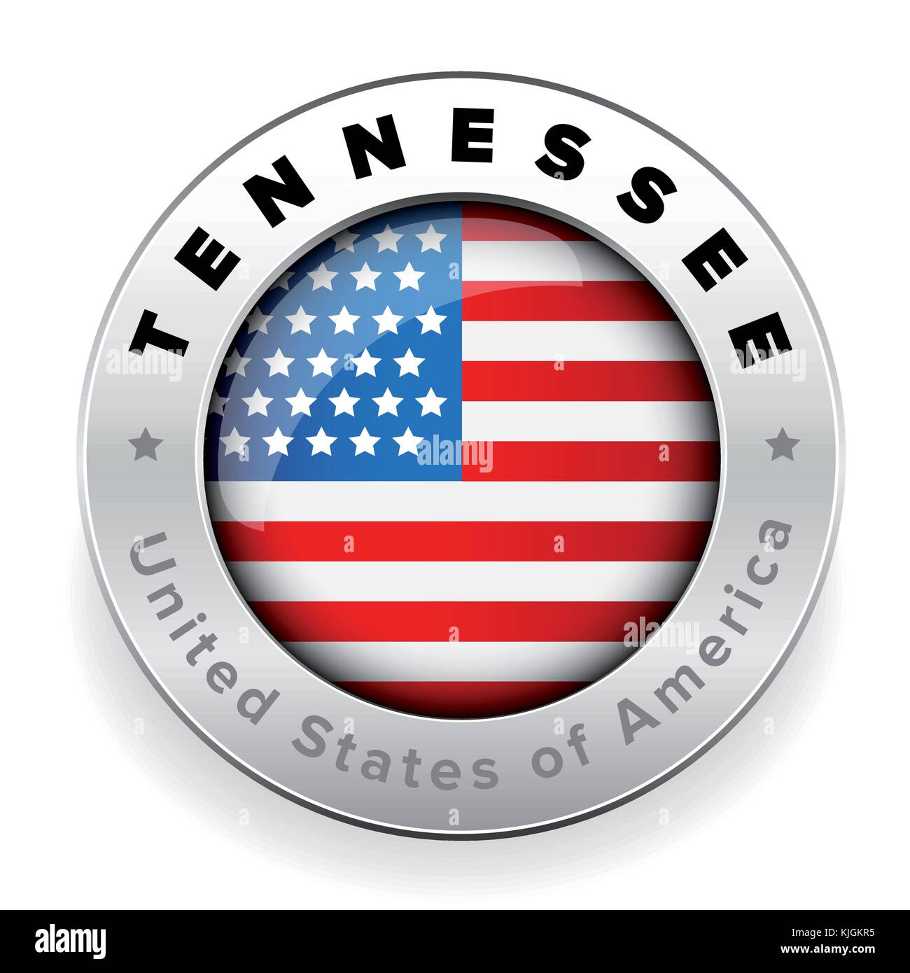 Tennessee map isolated usa Cut Out Stock Images & Pictures - Alamy