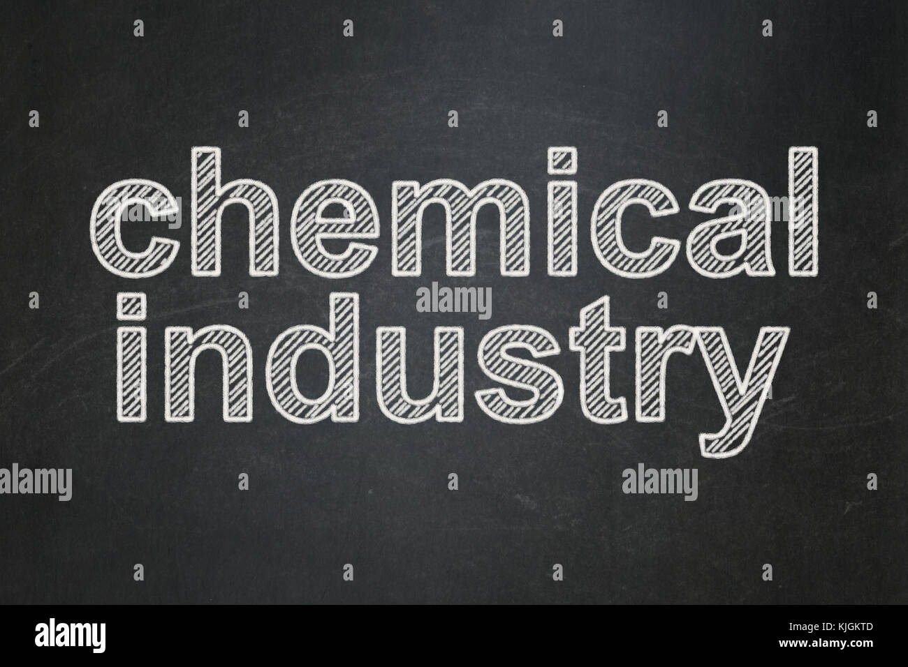 Manufacuring concept: Chemical Industry on chalkboard background Stock ...