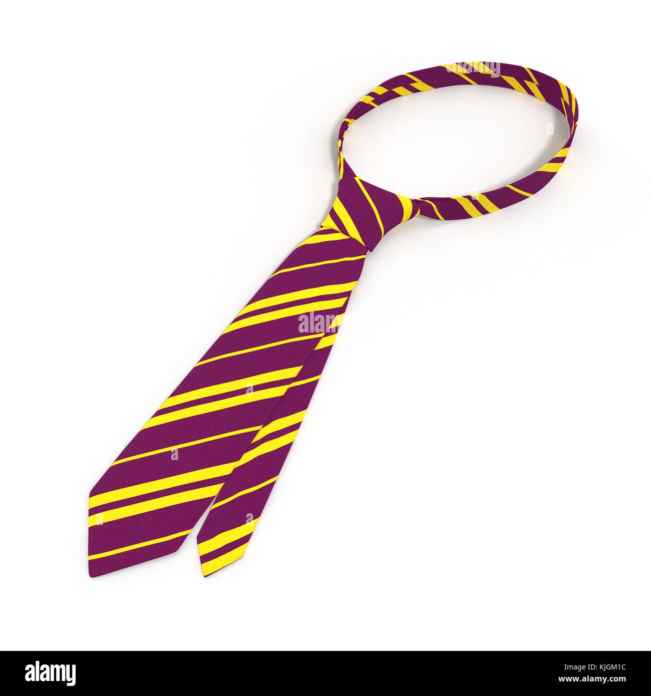 Tie Isolated on White Background 3D Illustration Stock Photo - Alamy