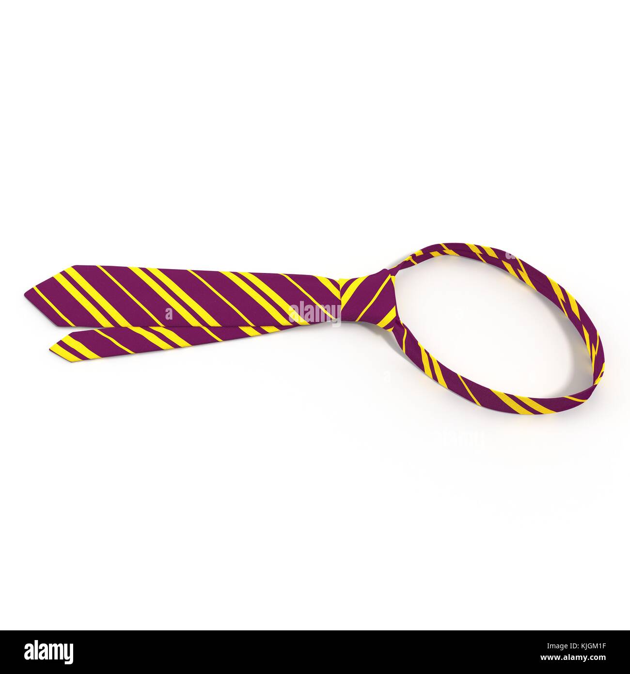 Tie Isolated on White Background 3D Illustration Stock Photo - Alamy