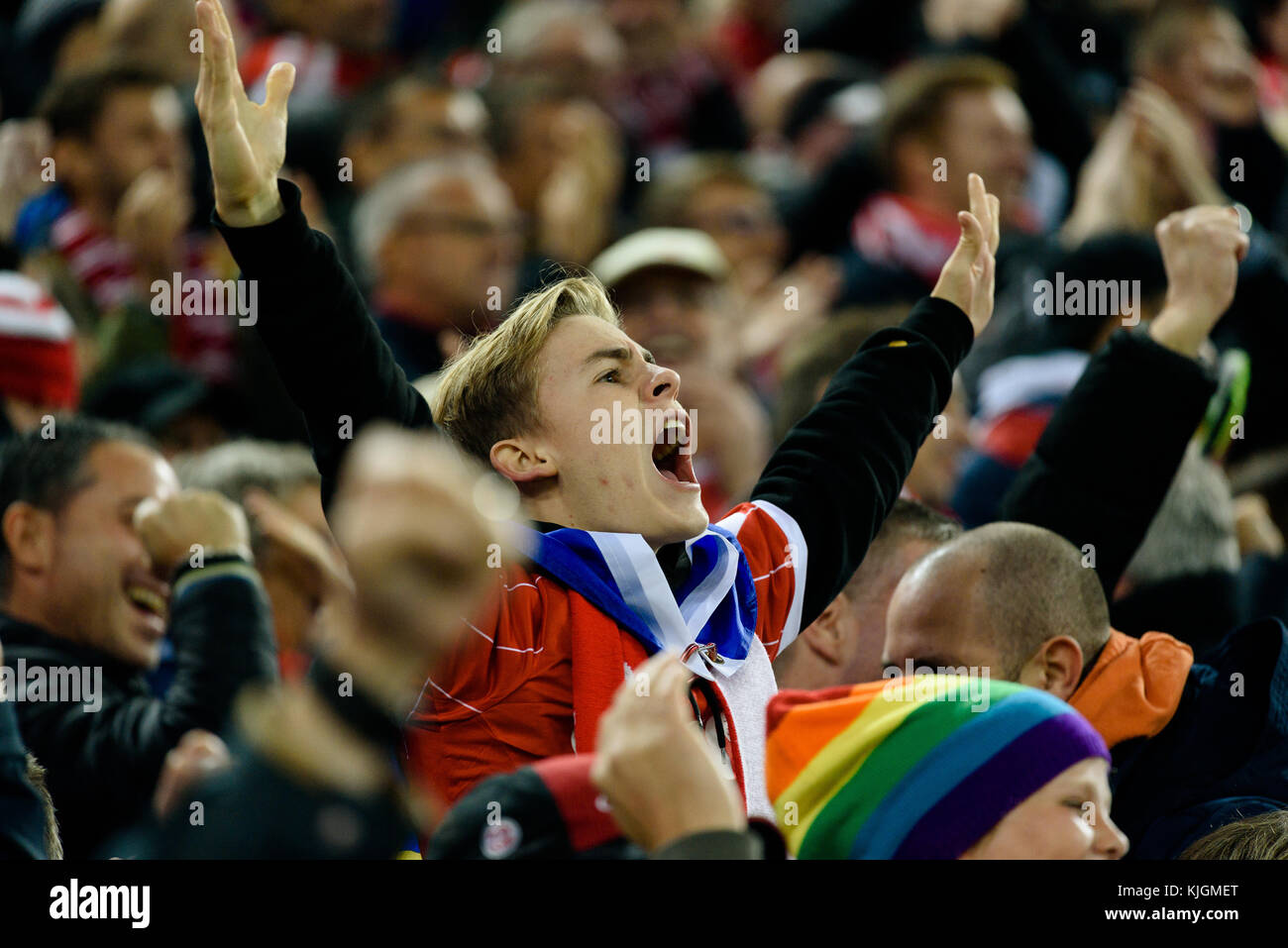 COLOGNE/GERMANY – November 2, 2017: at RheinEnergieStadion on November ...