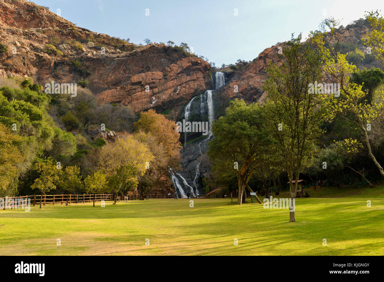 Waterfall in Walter Sisulu National Botanical Garden in Roodepoort near ...