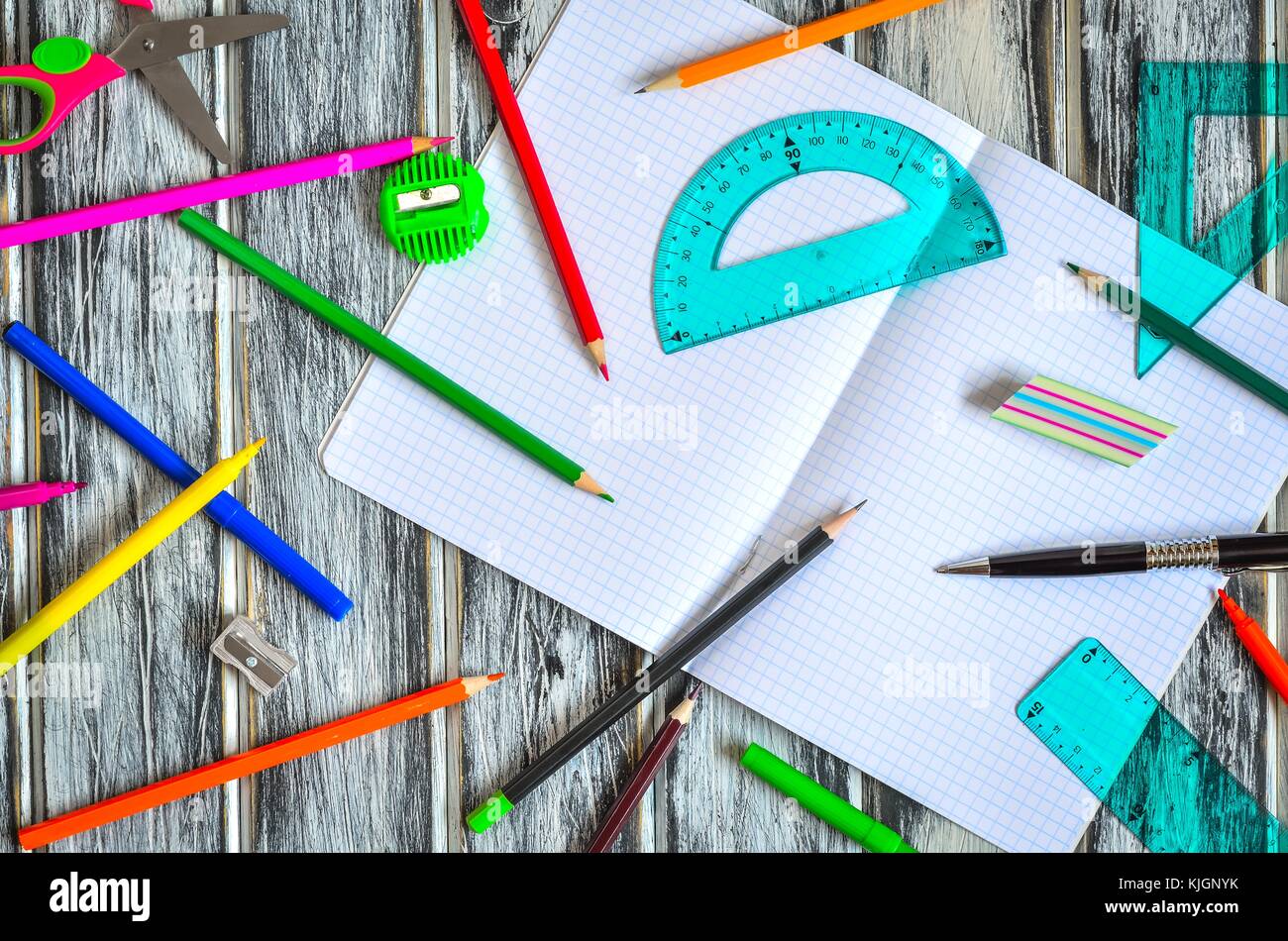 School supplies college hi-res stock photography and images - Alamy