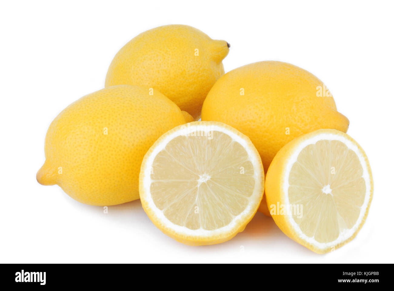 lemon fruits isolated on white Stock Photo - Alamy