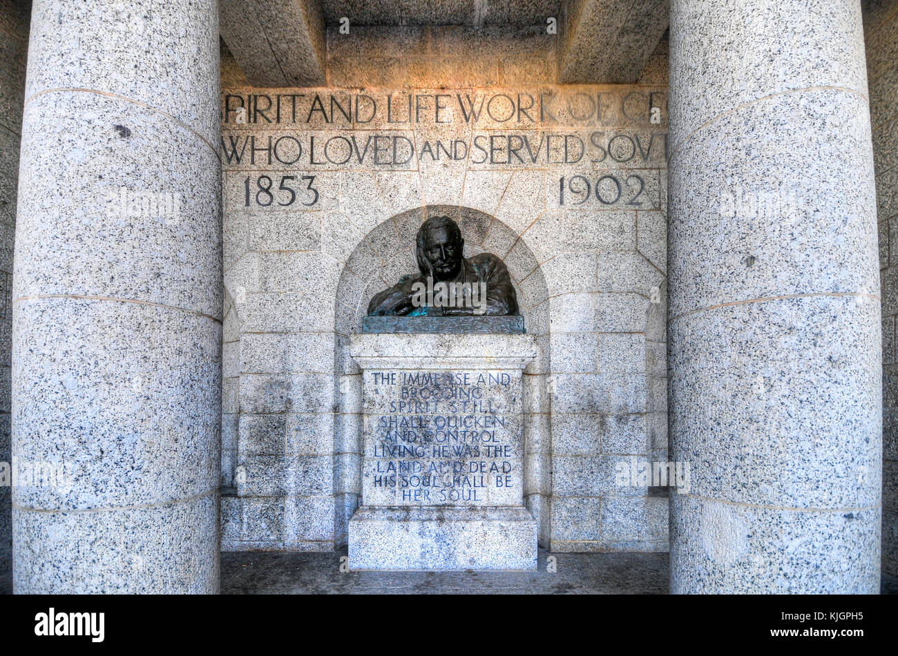 Cape Town, South Africa - March 25, 2012: The Rhodes Memorial monument ...