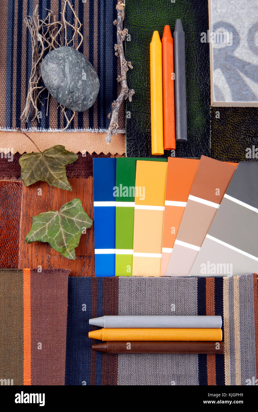 interior color harmonisation in vintge retro style Stock Photo - Alamy