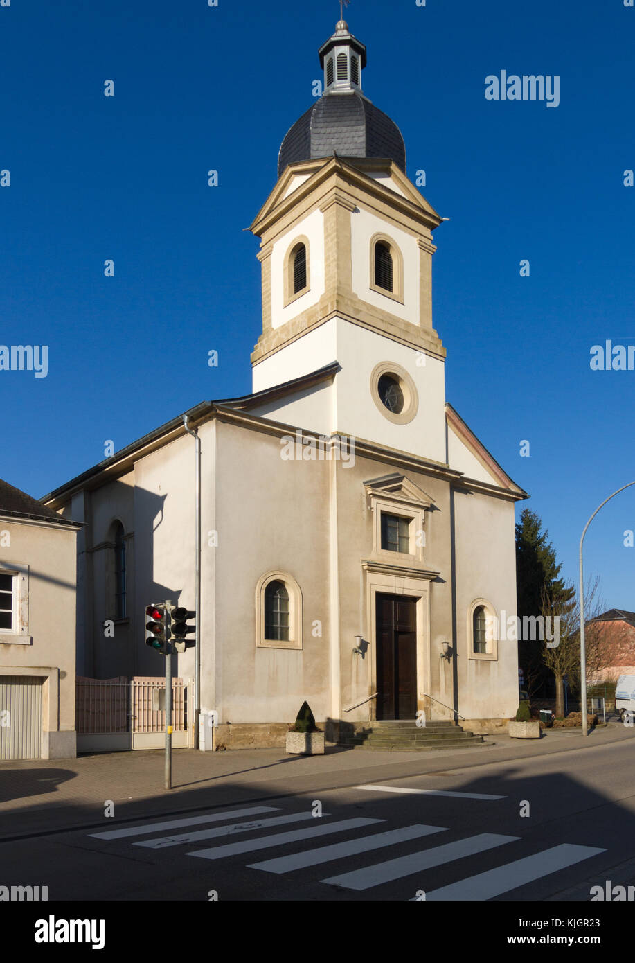 Church in Moesdorf Stock Photo - Alamy