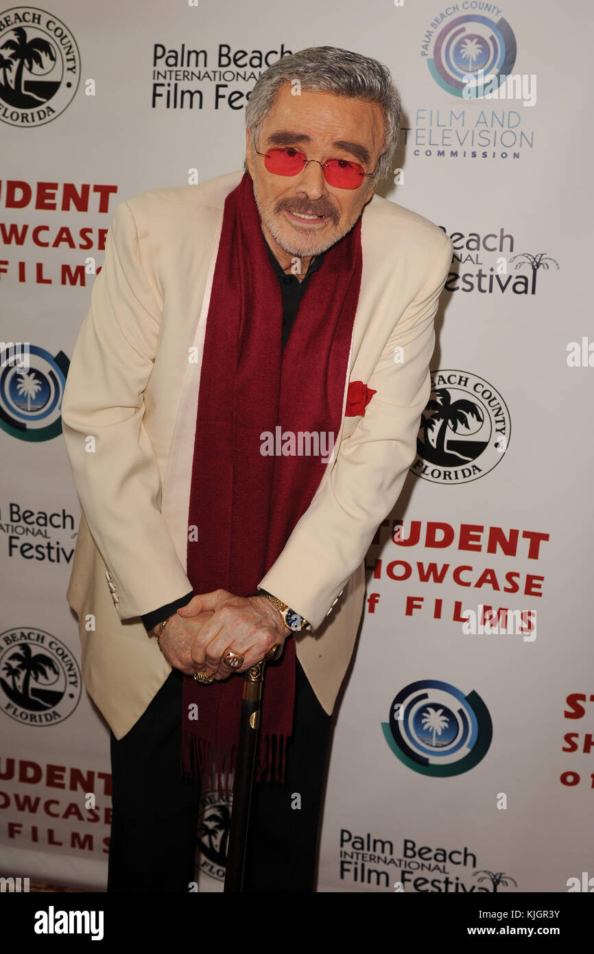 BOCA RATON, FL - MARCH 11: Actor Burt Reynold, Suzanne Niedland and ...