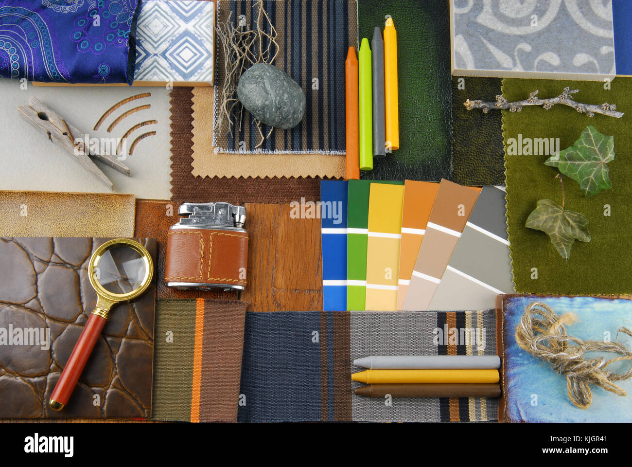 interior color harmonisation in vintge retro style Stock Photo - Alamy