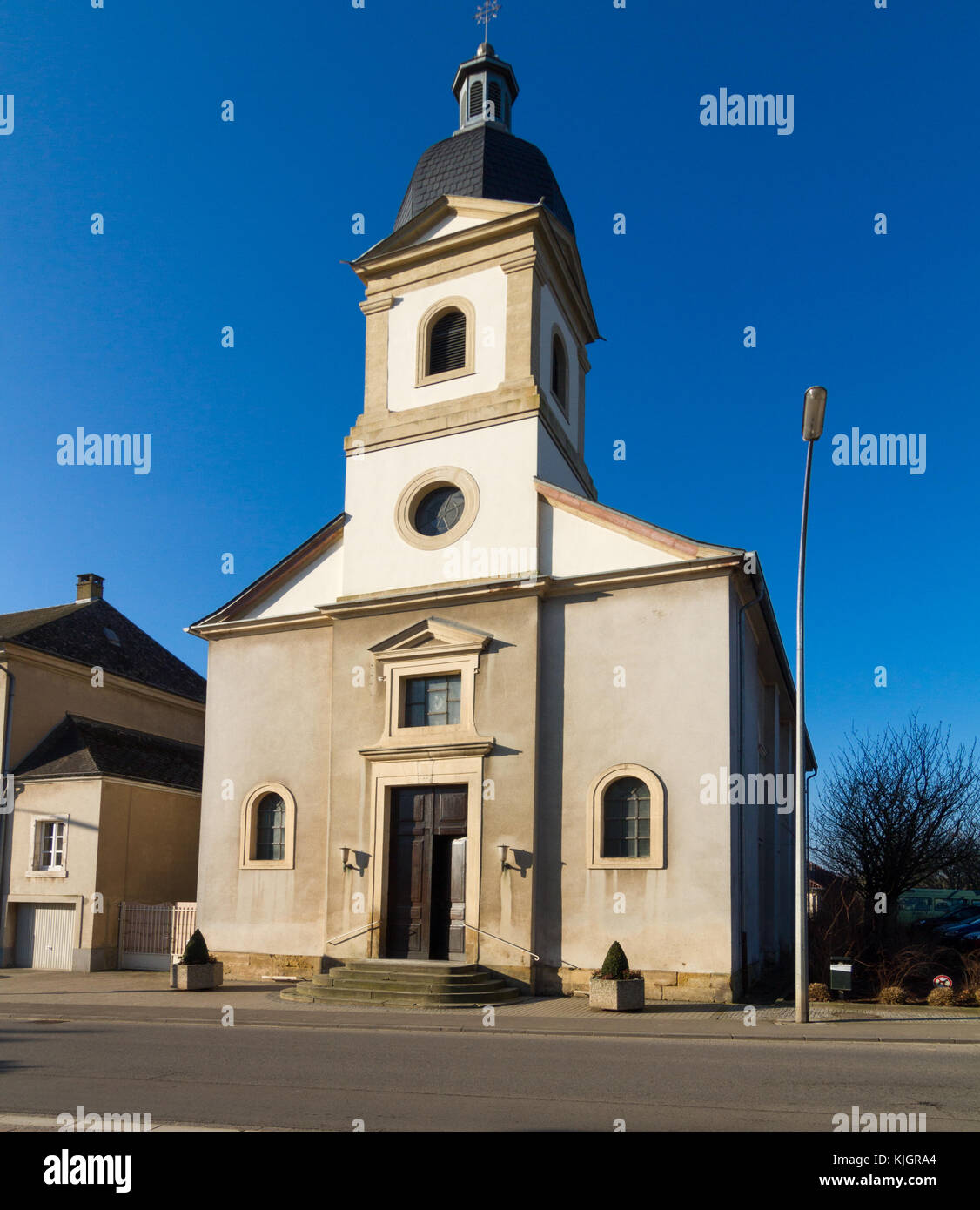 Church in Moesdorf Stock Photo - Alamy