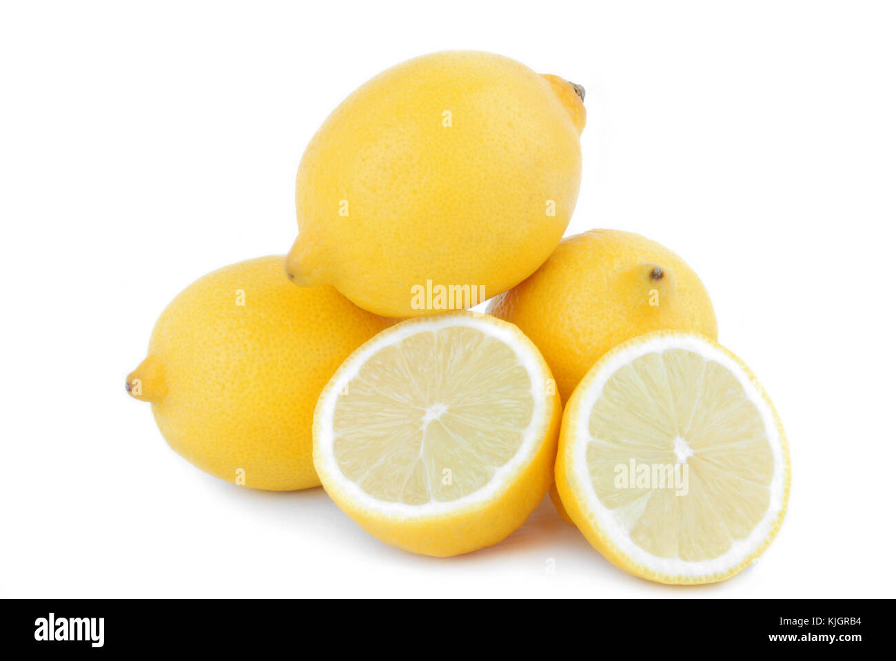 lemon fruits isolated on white Stock Photo - Alamy