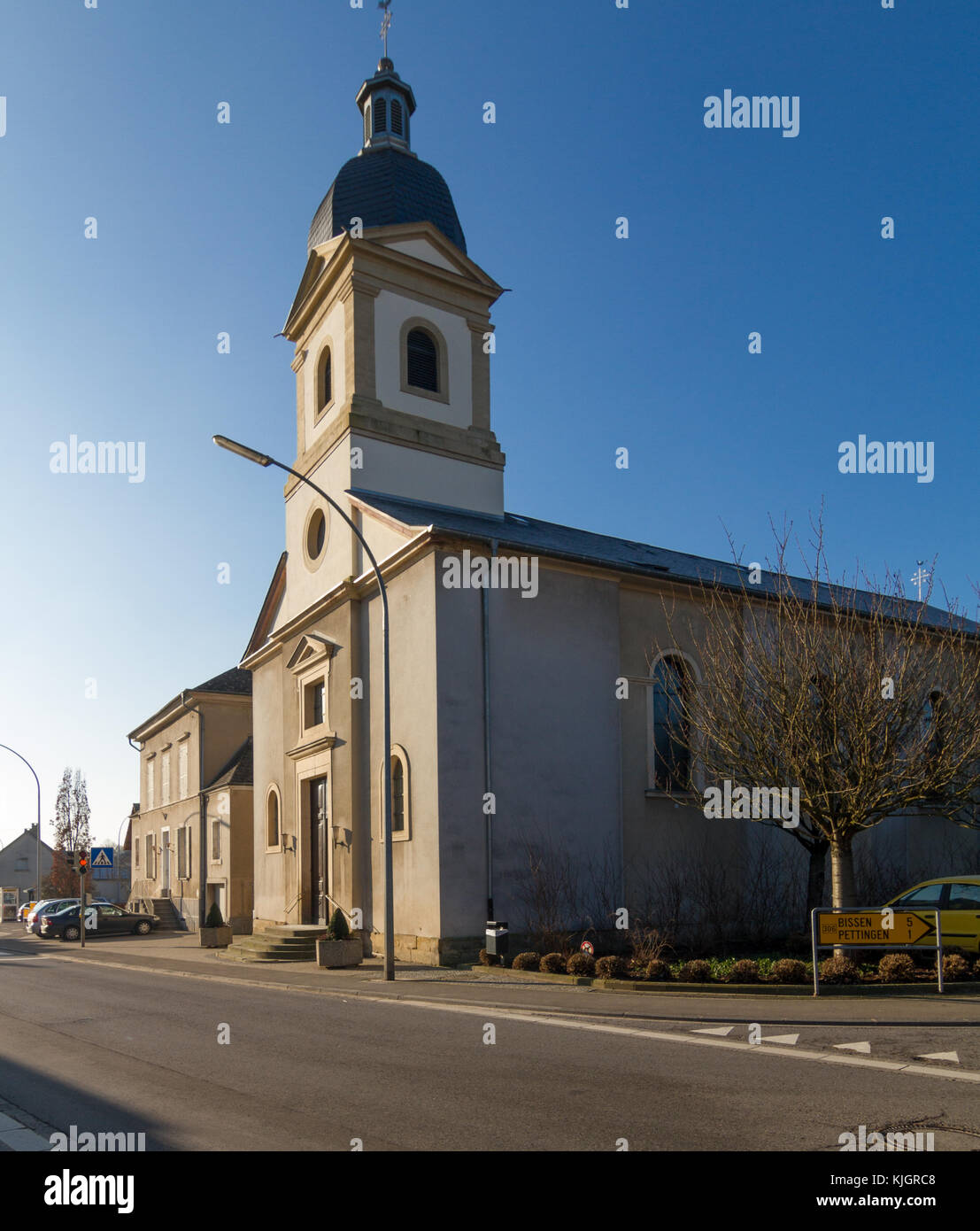 Church in Moesdorf Stock Photo - Alamy