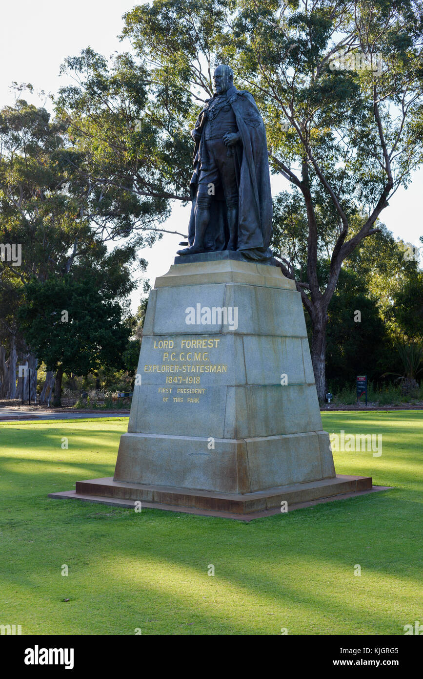 John Forrest statue in Kings Park, Perth honors the first Premier of ...