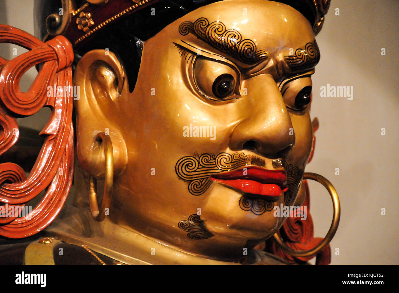 Interior of the Po Lin monastery on Lantau Island in Hong Kong Stock ...