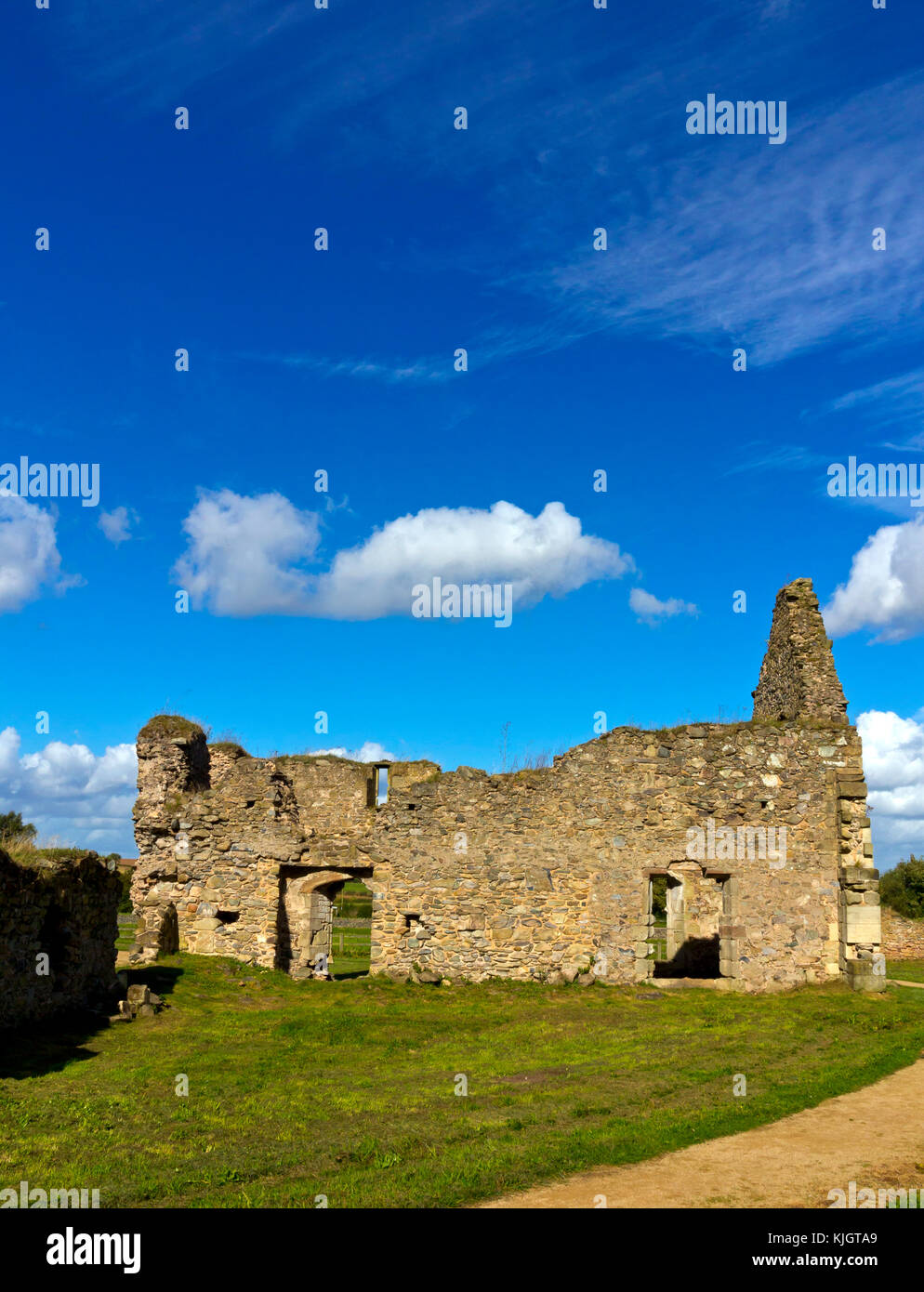 The ruins of Grace Dieu Priory an Augustinian priory near Thringstone ...