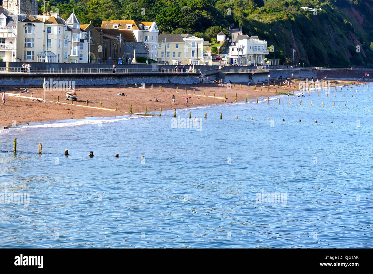 view of Teignmouth seafront (east Stock Photo - Alamy