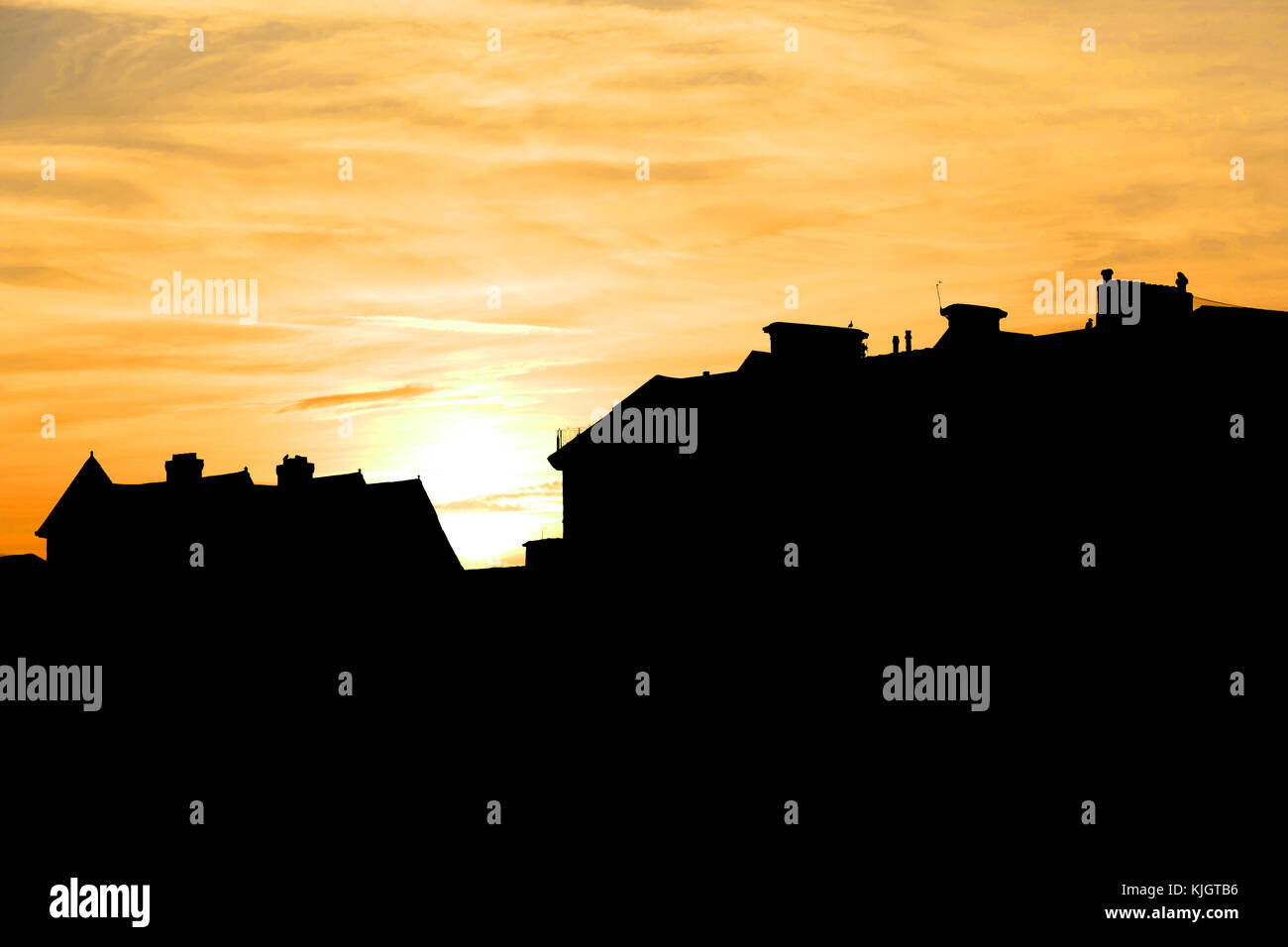 roof top sunset Stock Photo - Alamy