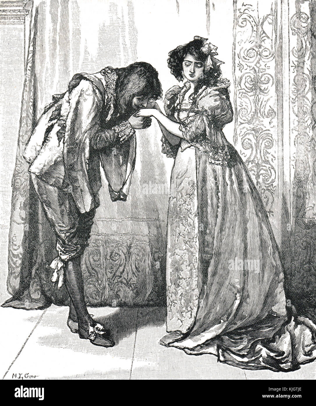 Prince Charles's farewell to the Infanta Maria Anna of Spain, 1623 ...