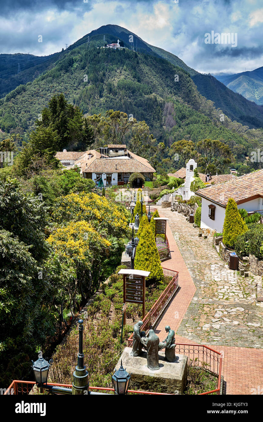 view from Cerro de Monserrate to Cerro de Guadalupe with way of the ...