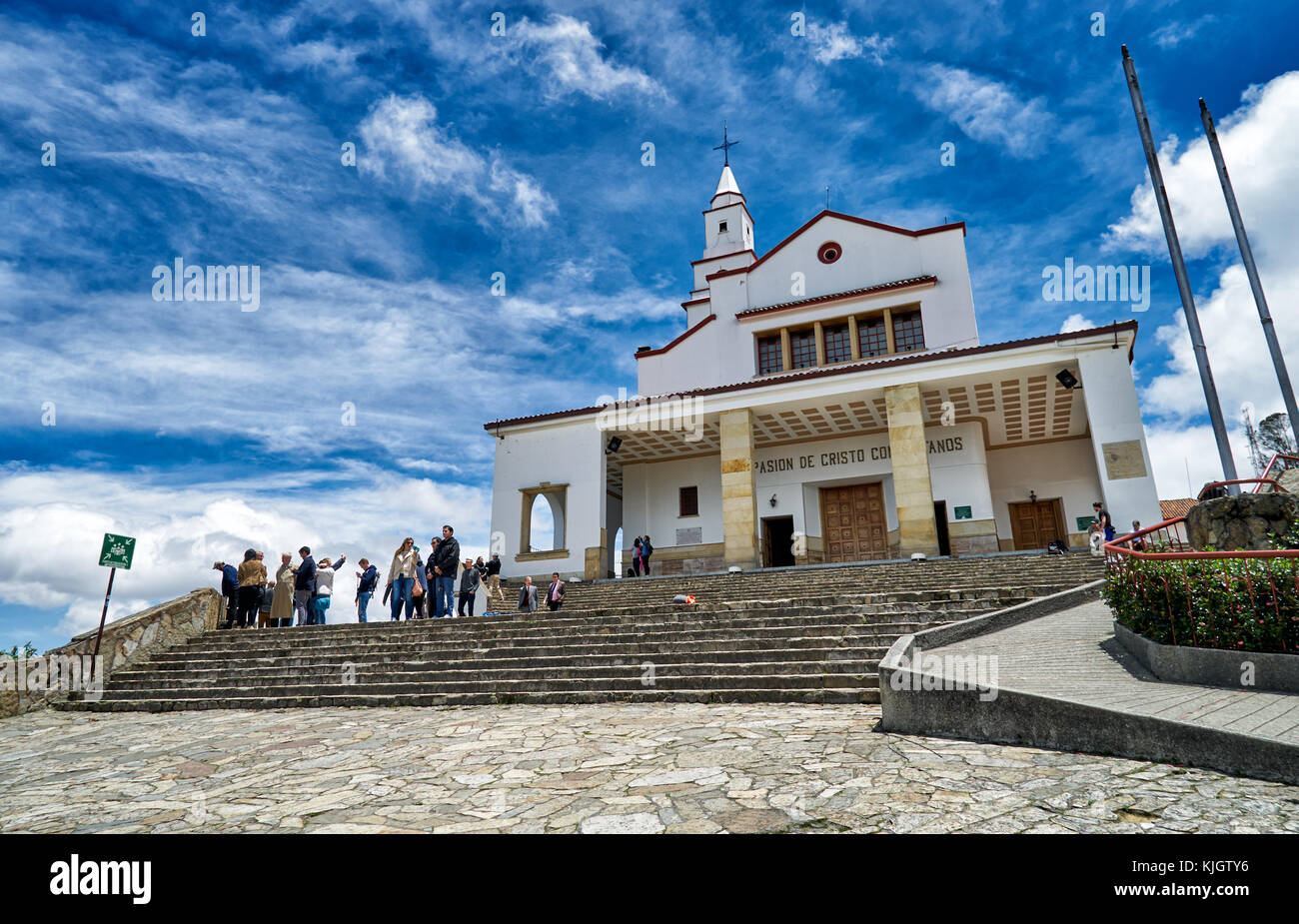 Sanctuary of Monserrate on Cerro de Monserrate, Bogota, Colombia, South ...