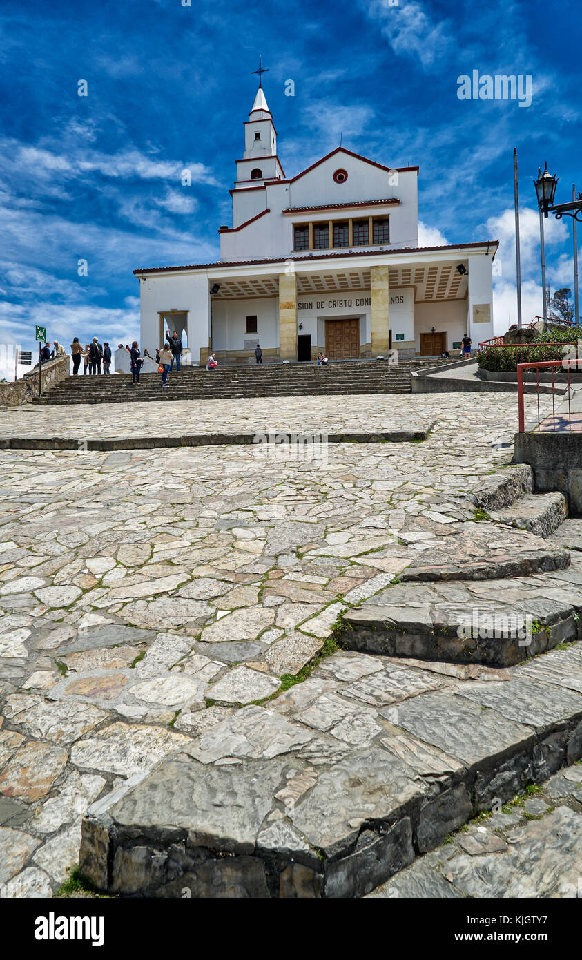 Sanctuary of Monserrate on Cerro de Monserrate, Bogota, Colombia, South ...