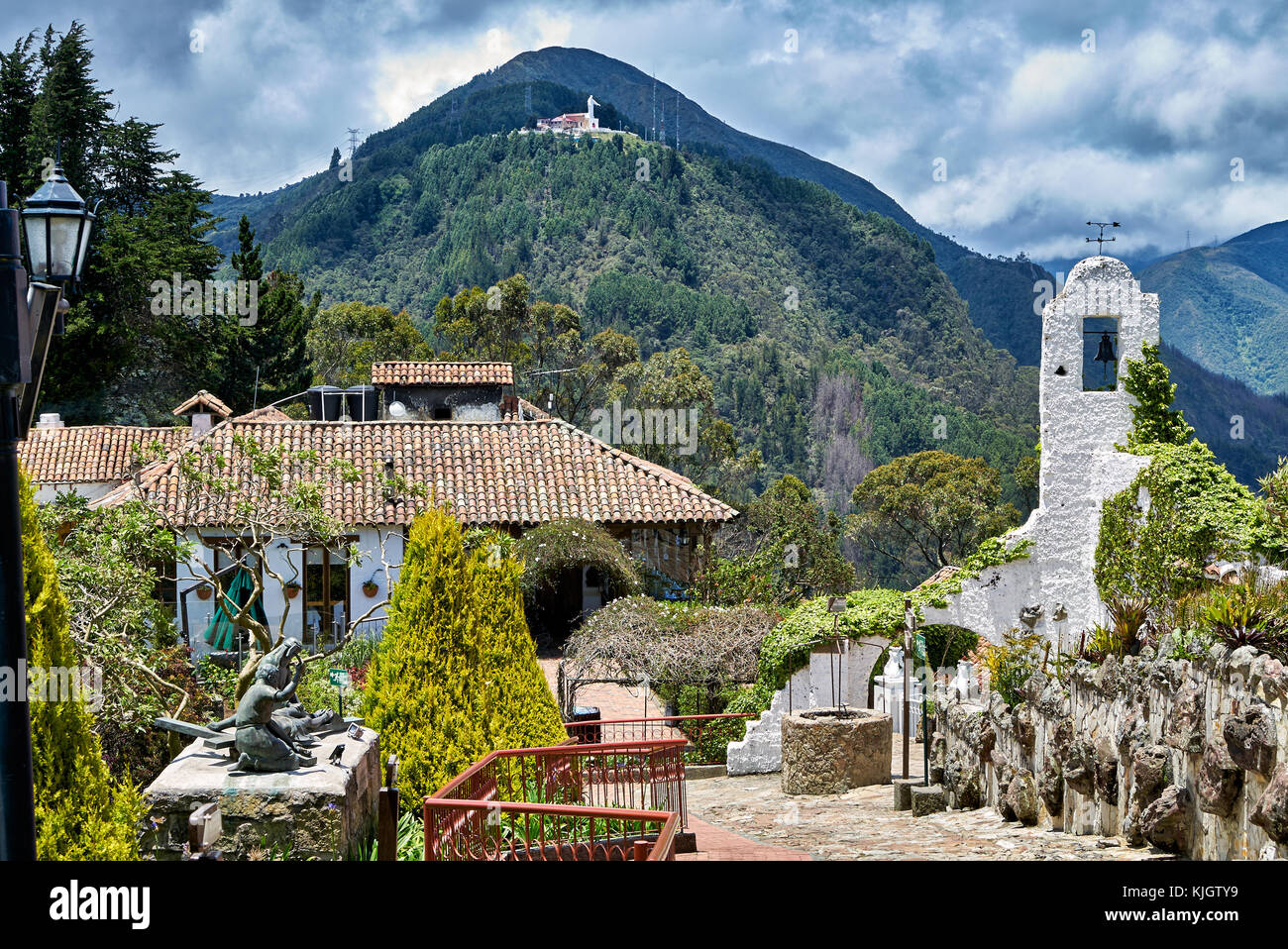 view from Cerro de Monserrate to Cerro de Guadalupe with way of the ...