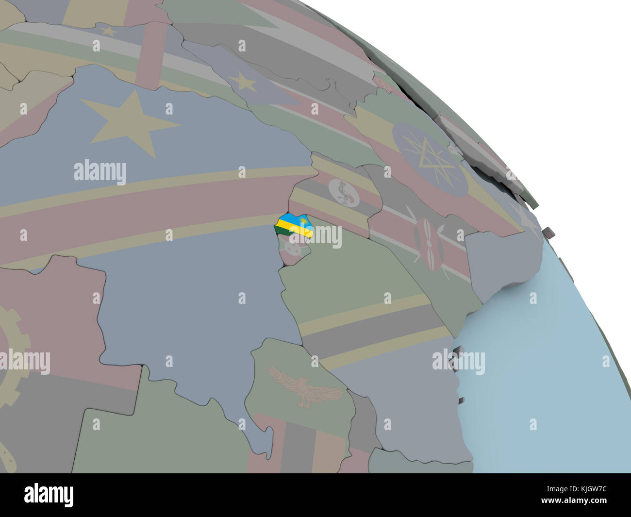 Flag flags rwanda rwandan hi-res stock photography and images - Alamy