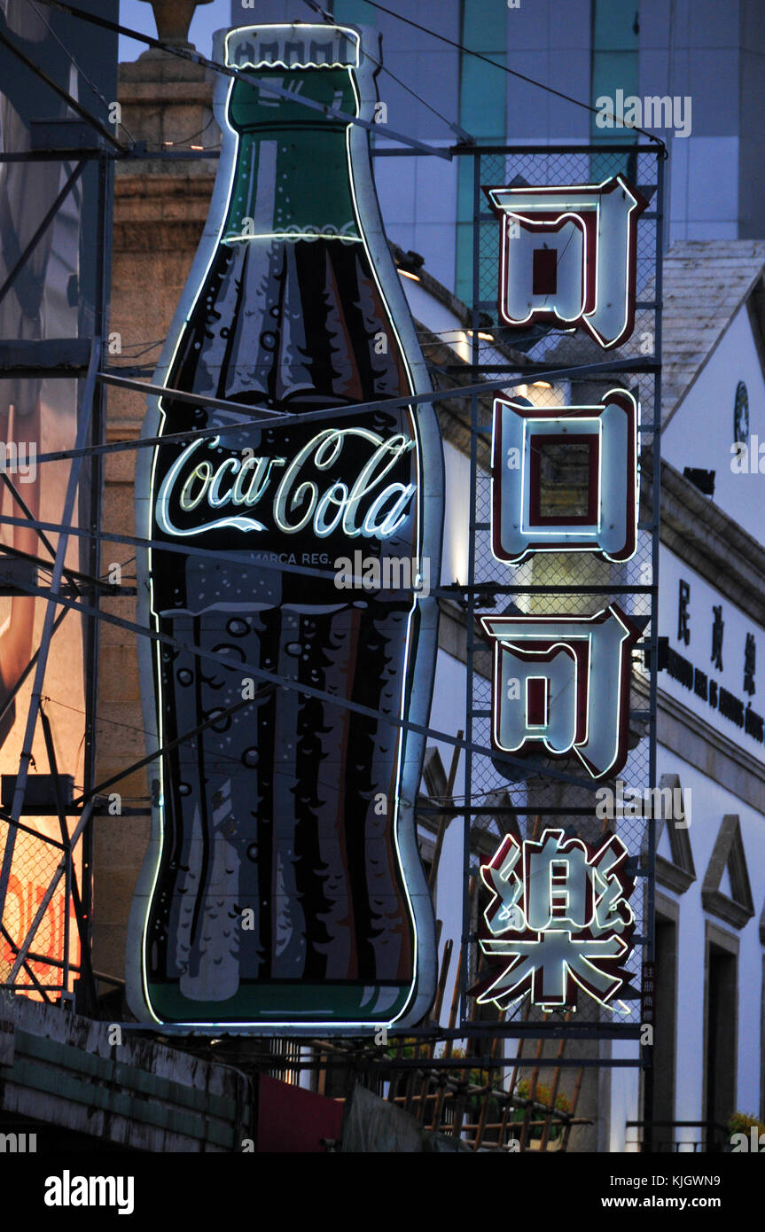 Neon Coke Bottles