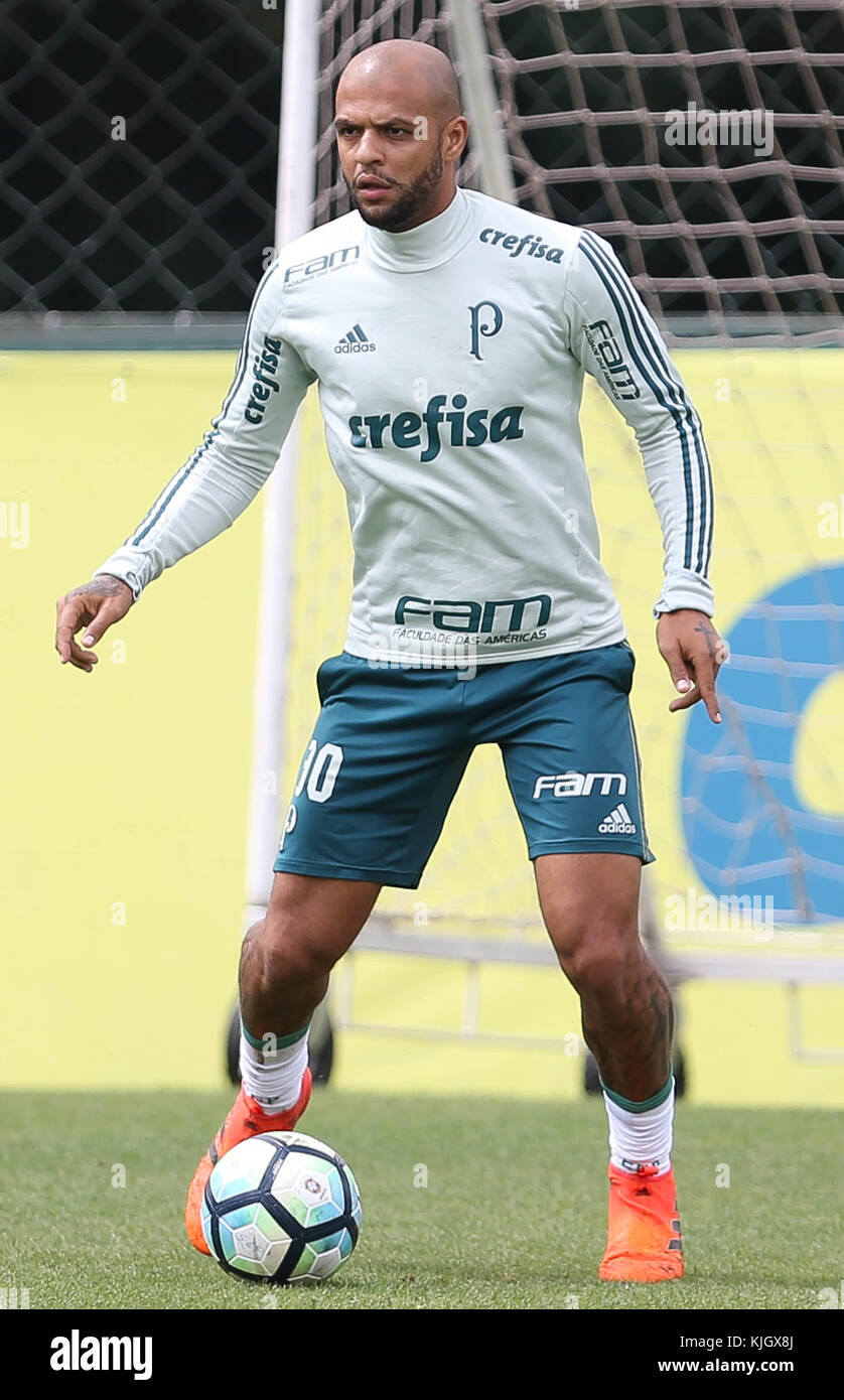 SÃO PAULO, SP - 23.11.2017: TREINO DO PALMEIRAS - The player Felipe ...