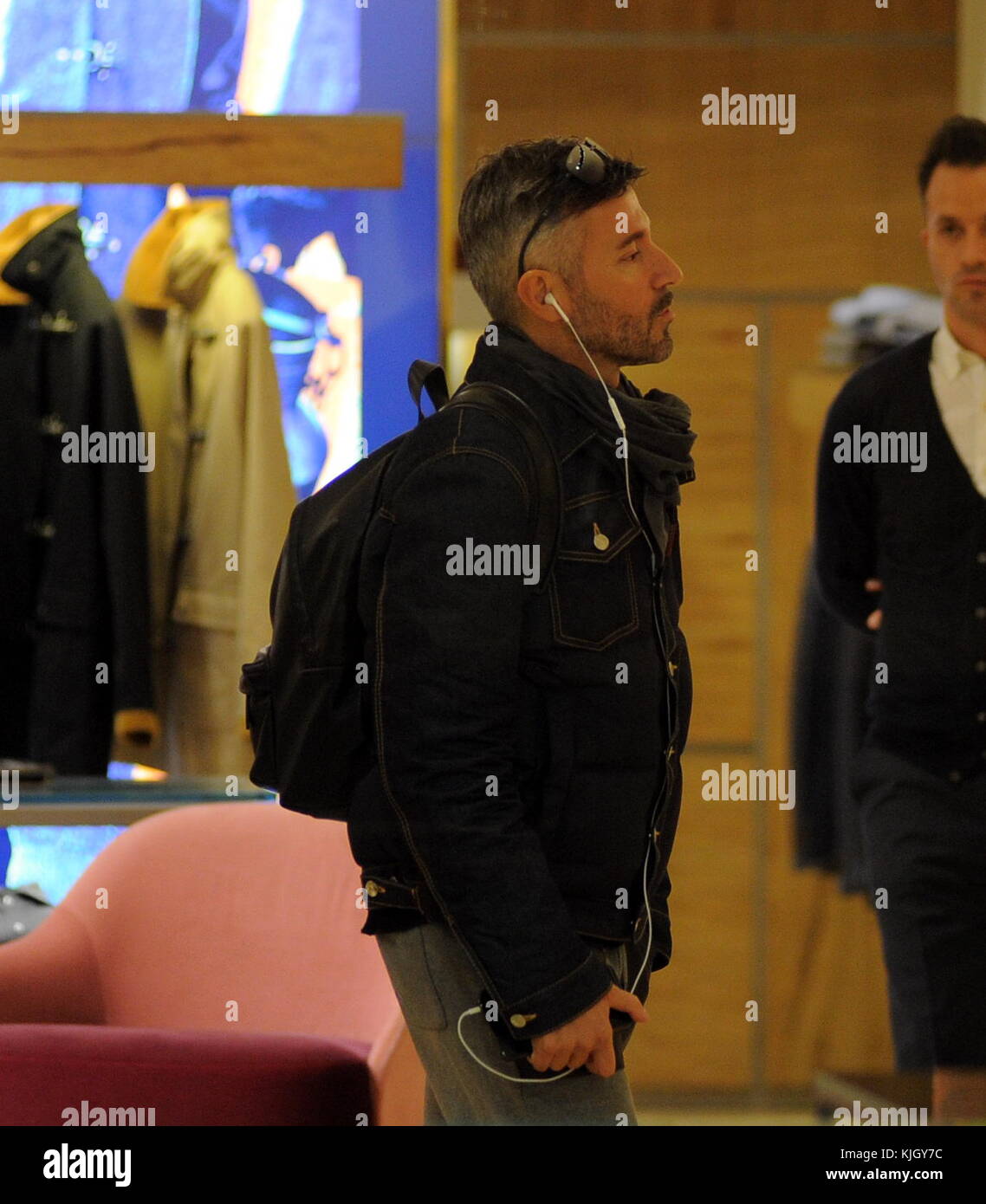 Milan, Max Biaggi in the center with a friend after separation from ...