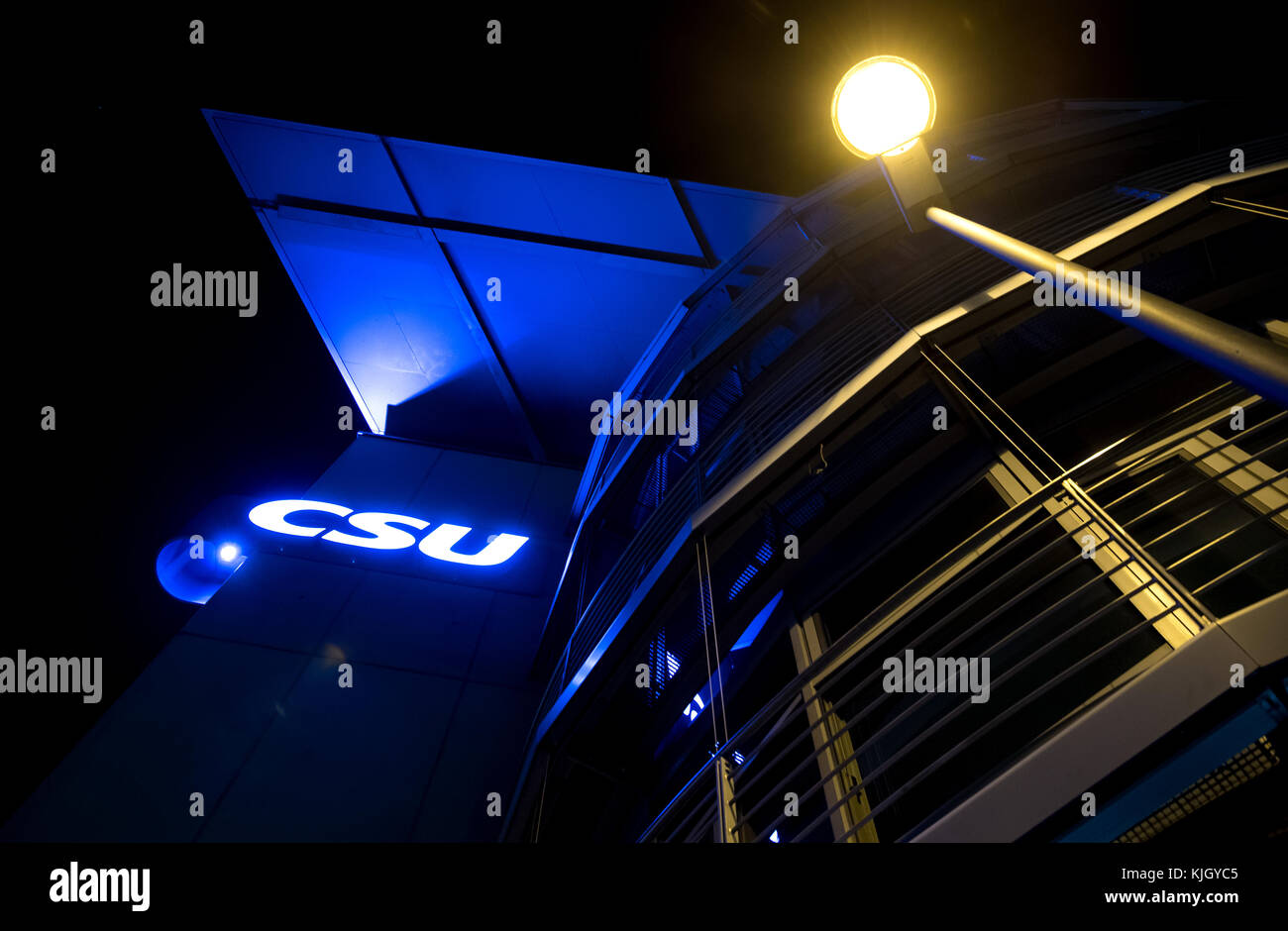 Munich, Germany. 23rd Nov, 2017. The logo of the Christian Social Union ...