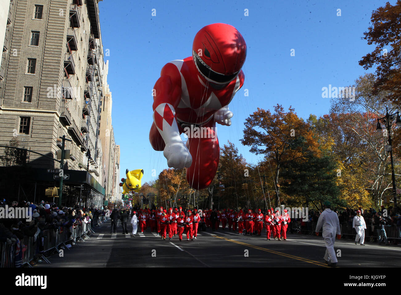 New York, NY, USA. 23rd Nov, 2017. Red Mighty Morphin Power Ranger ...