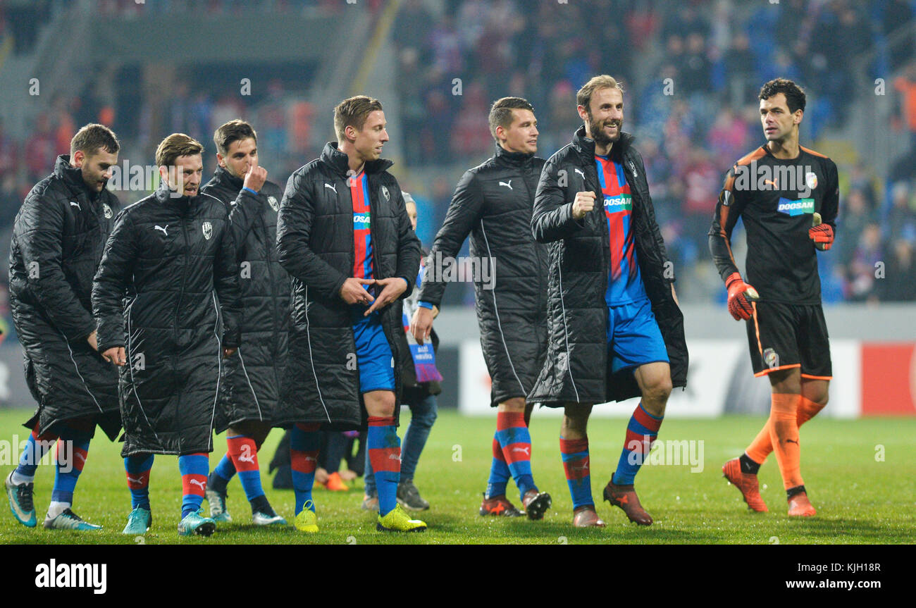 Pilsen, Czech Republic. 23rd Nov, 2017. Soccer players of Victoria ...