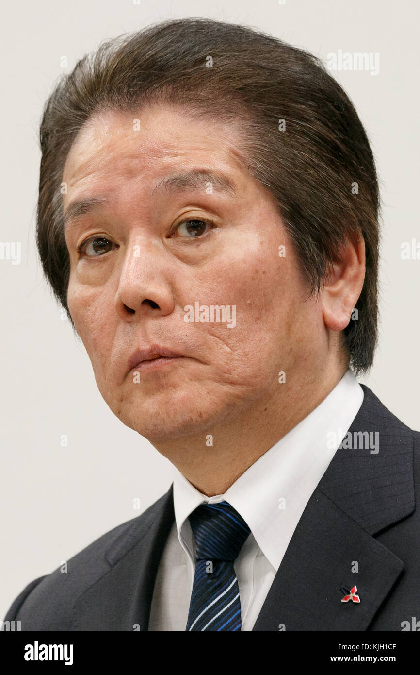 Tokyo, Japan. 24th Nov, 2017. Akira Takeuchi, president of Mitsubishi Materials Corp. attends a ...