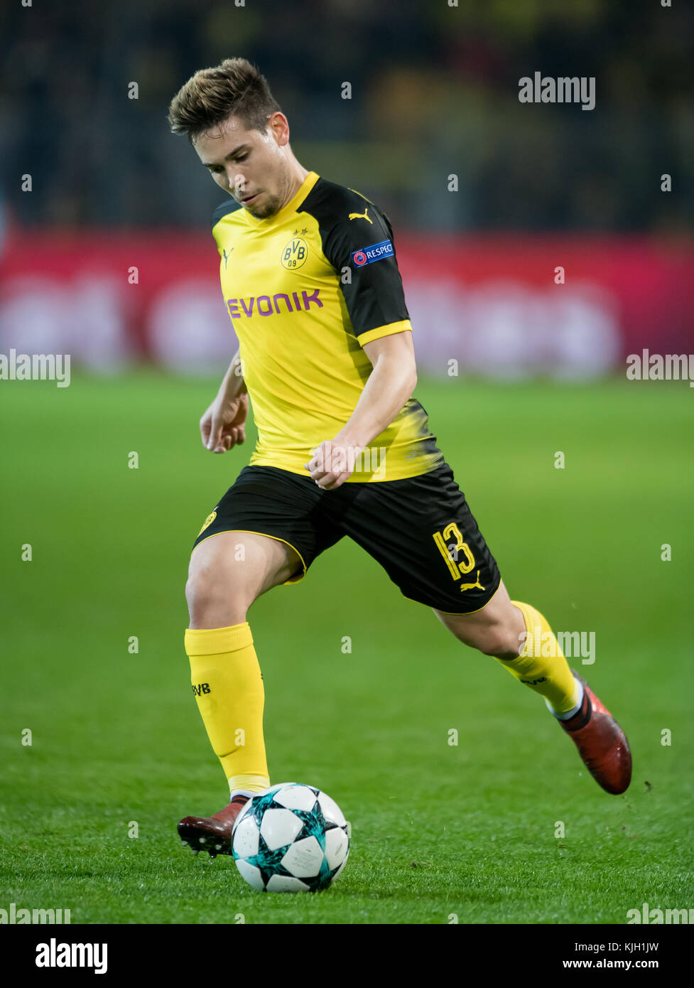 Dortmund's Raphael Guerreiro in action during the UEFA Champions League ...