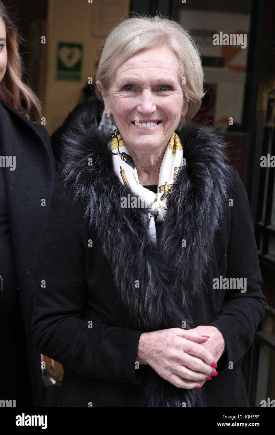 London, UK. 24th Nov, 2017. Mary Berry British food writer seen at the ...