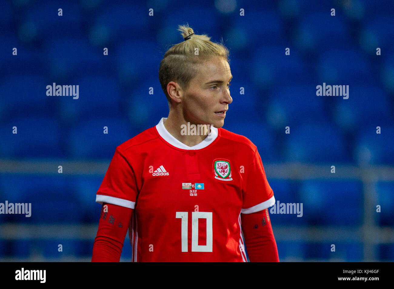 Cardiff, Wales, UK, November 24th 2017. Jess Fishlock of Wales during ...