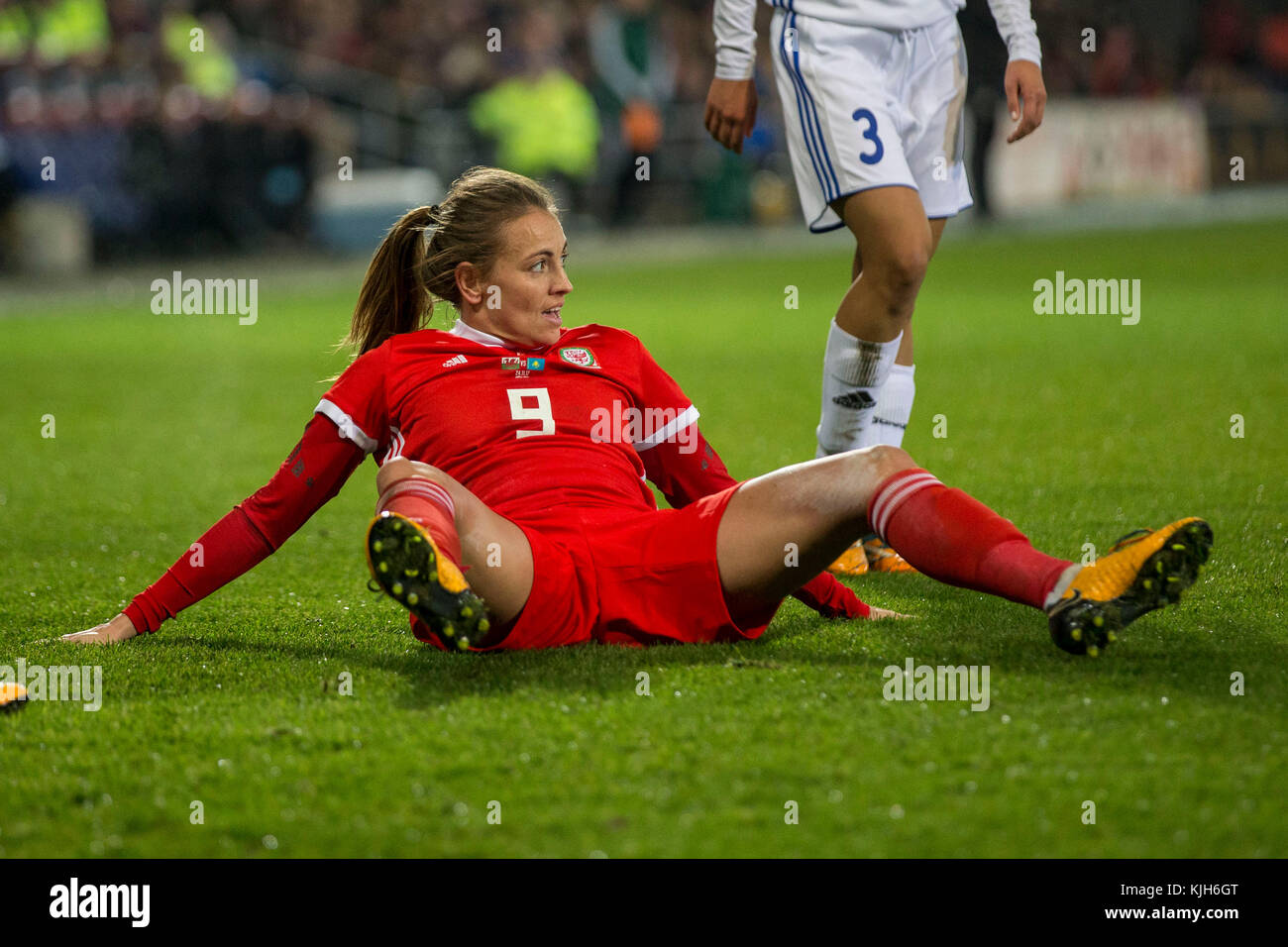 Cardiff, Wales, UK, November 24th 2017. Kayleigh Green of Wales during ...